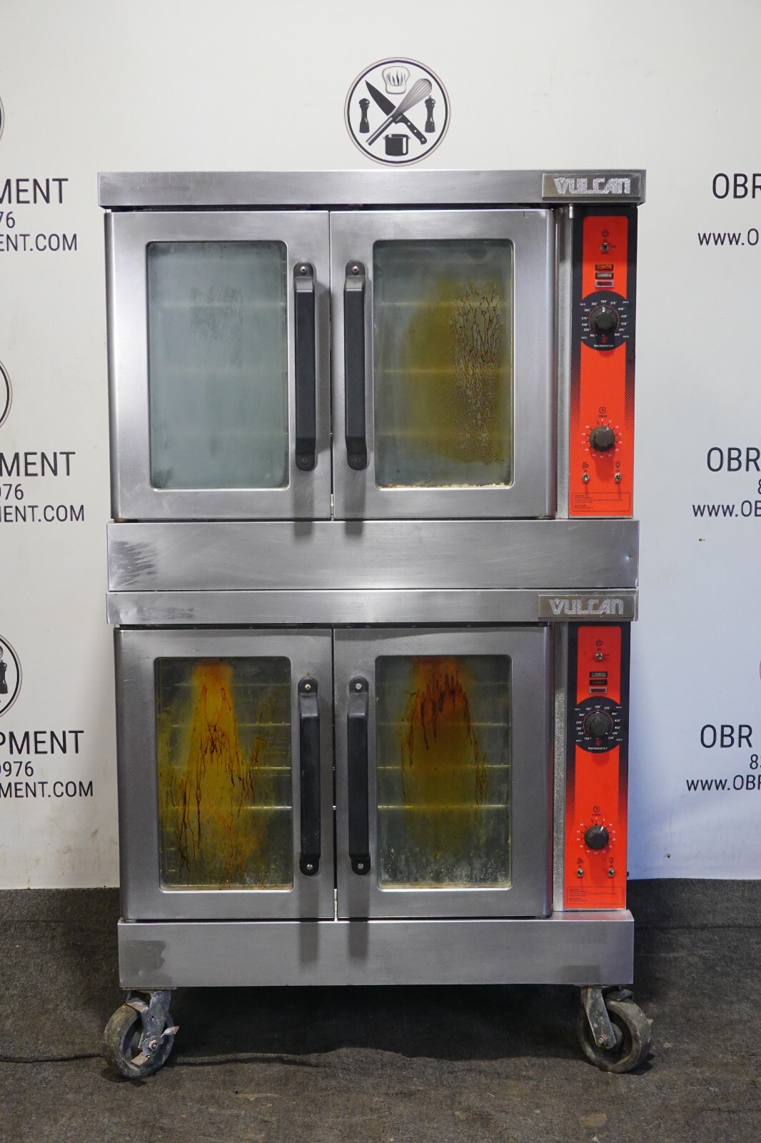 VULCAN NATURAL GAS DOUBLE STACKED CONVECTION OVEN MODEL VC4GD | eBay