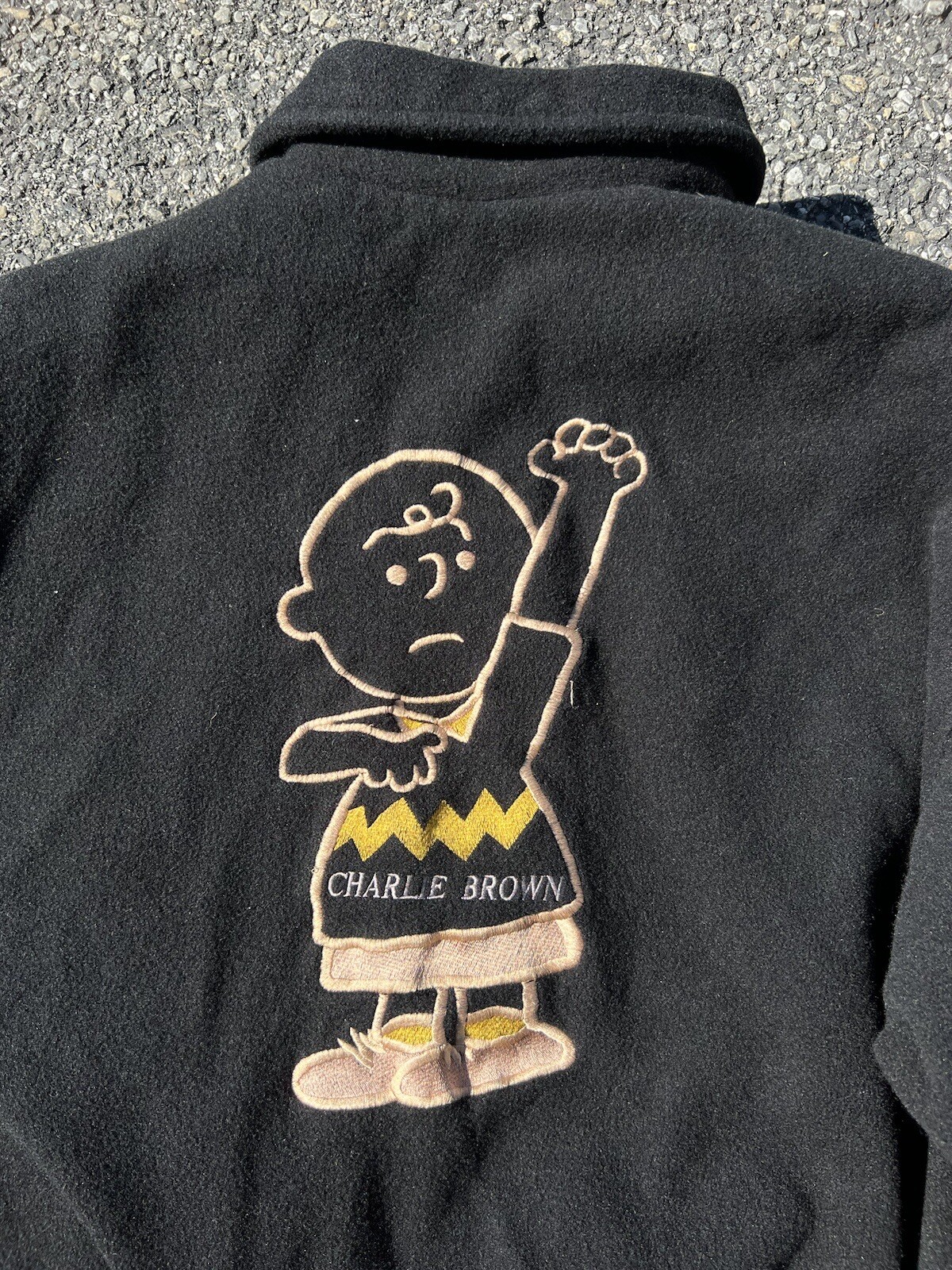 Vintage CHARLIE BROWN Jacket Varsity Snoopy Peanuts I… - Gem