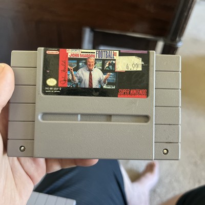 John Madden NFL 93 Super Nintendo SNES 1993 Video Game Tested | eBay