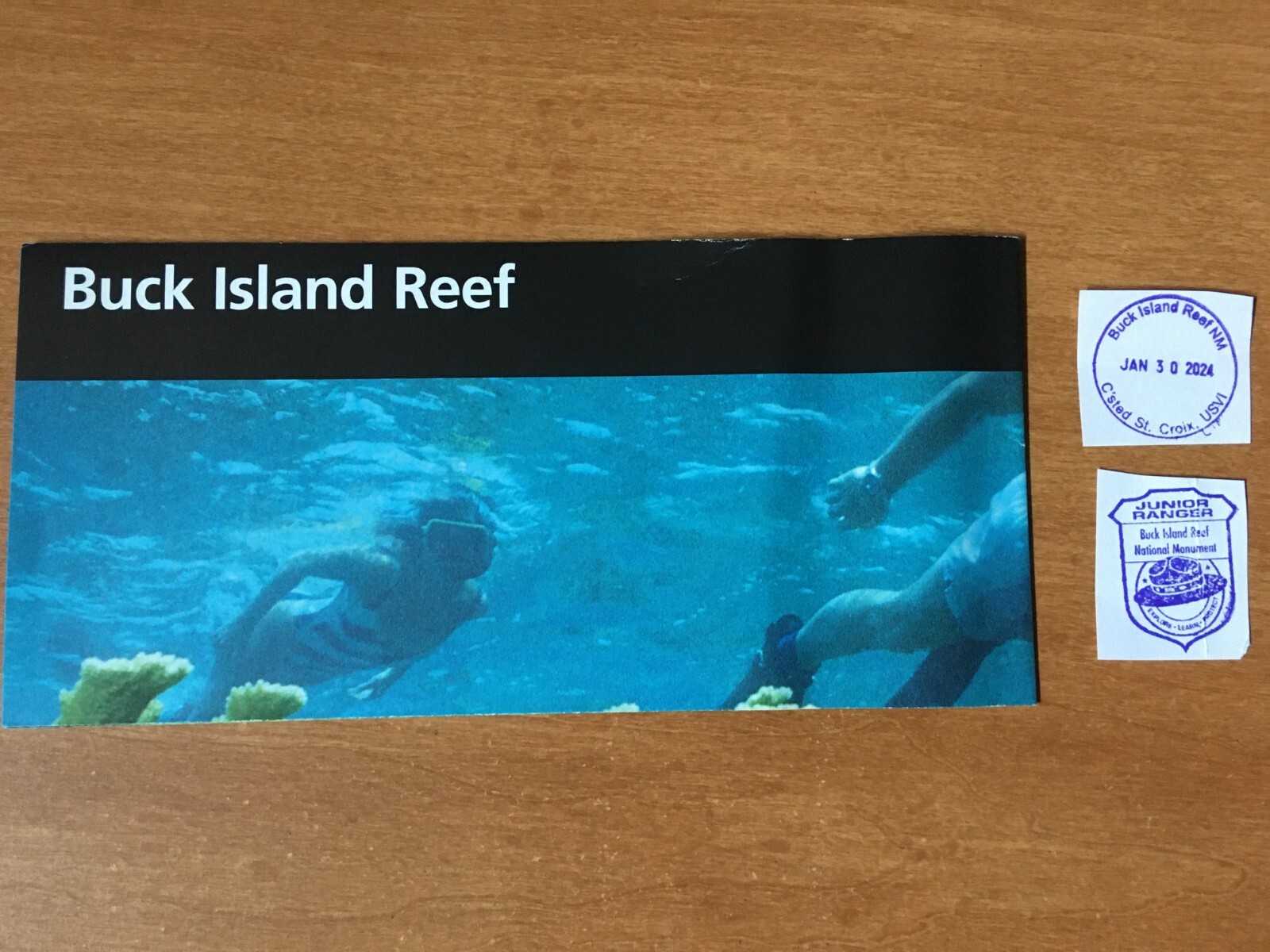 Buck Island Reef National Monument Unigrid Brochure Map & Park Passport ...