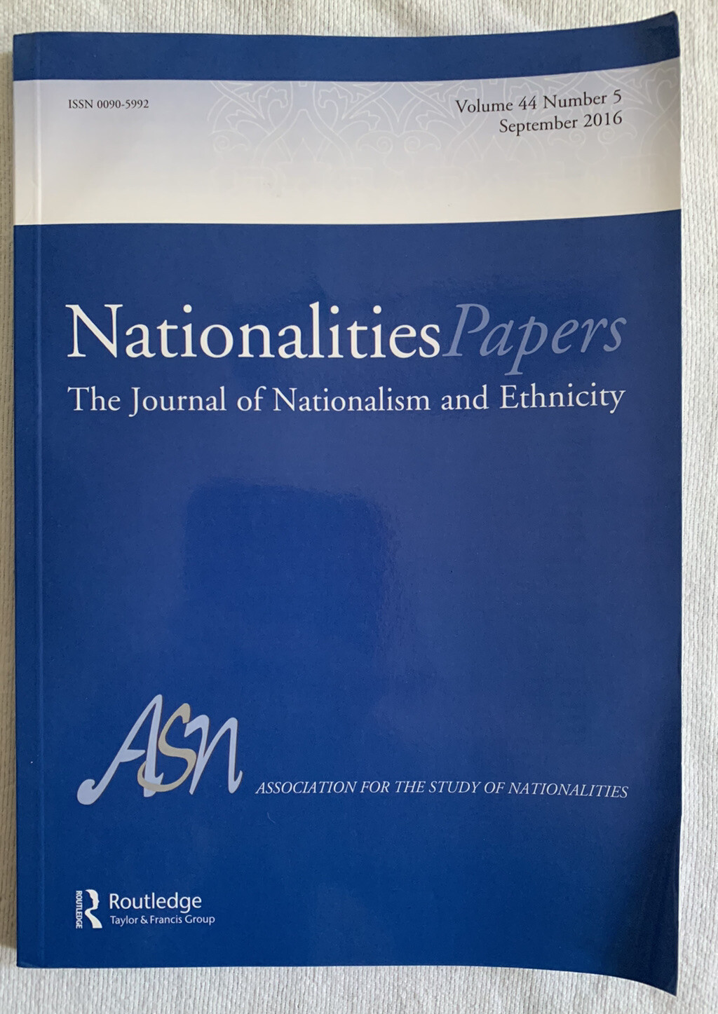 Nationalities Papers Journal Of Nationalism And Ethnicity 44-1 January ...