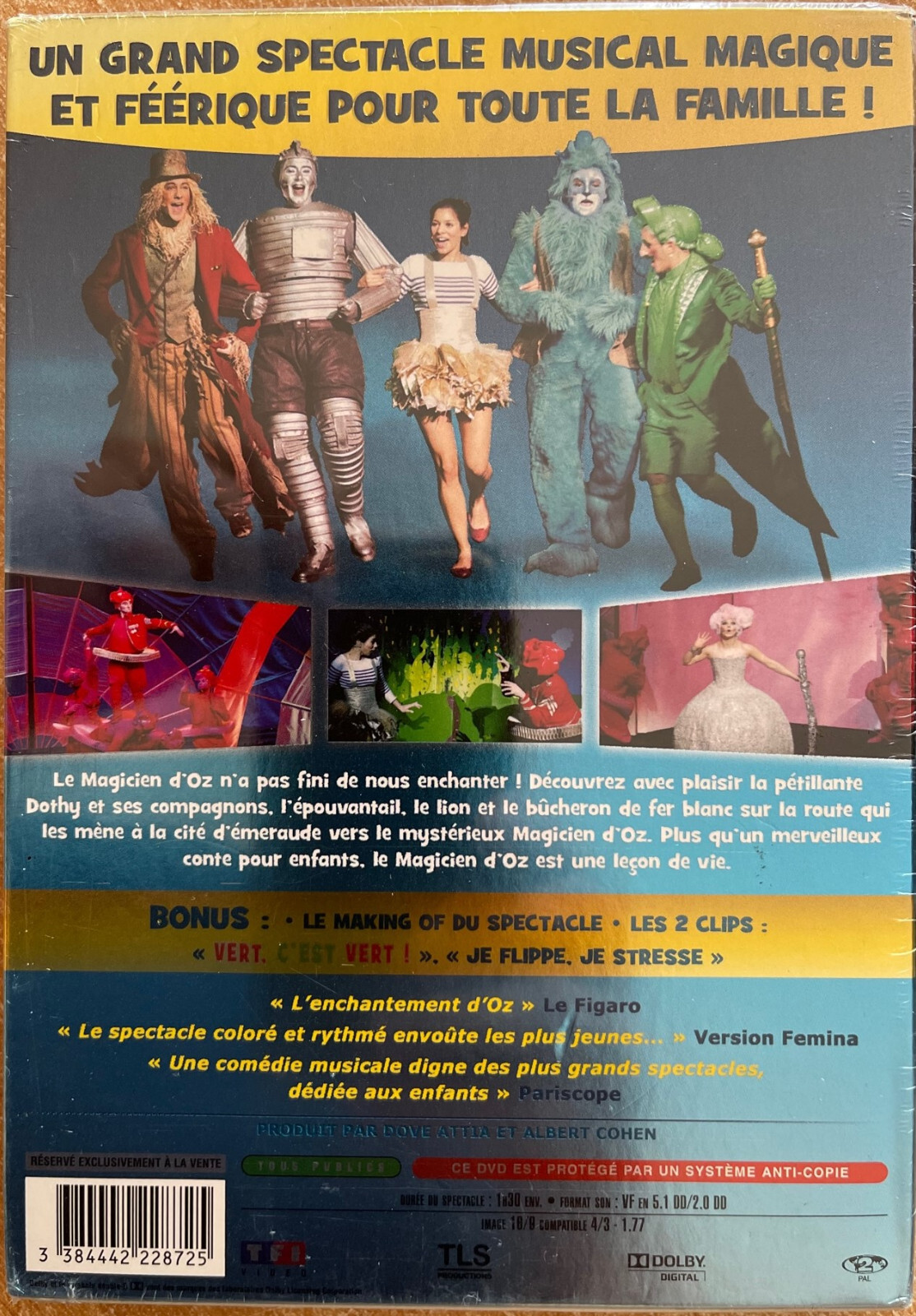 DOTHY ET LE MAGICIEN D OZ DE DOVE AATTI et ALBERT COHEN DVD NEUF SOUS ...