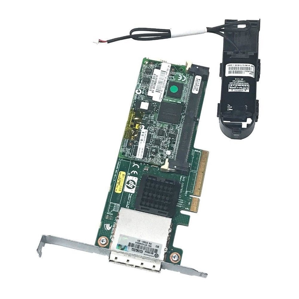 HP Smart Array P411 PCI-E 6GB/s Raid Card 462918-001 w/ 1GB Cache ...