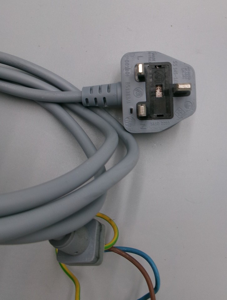 Bosch WAQ28461GB/15 Exxcel 8 washing machine mains power lead cable ...