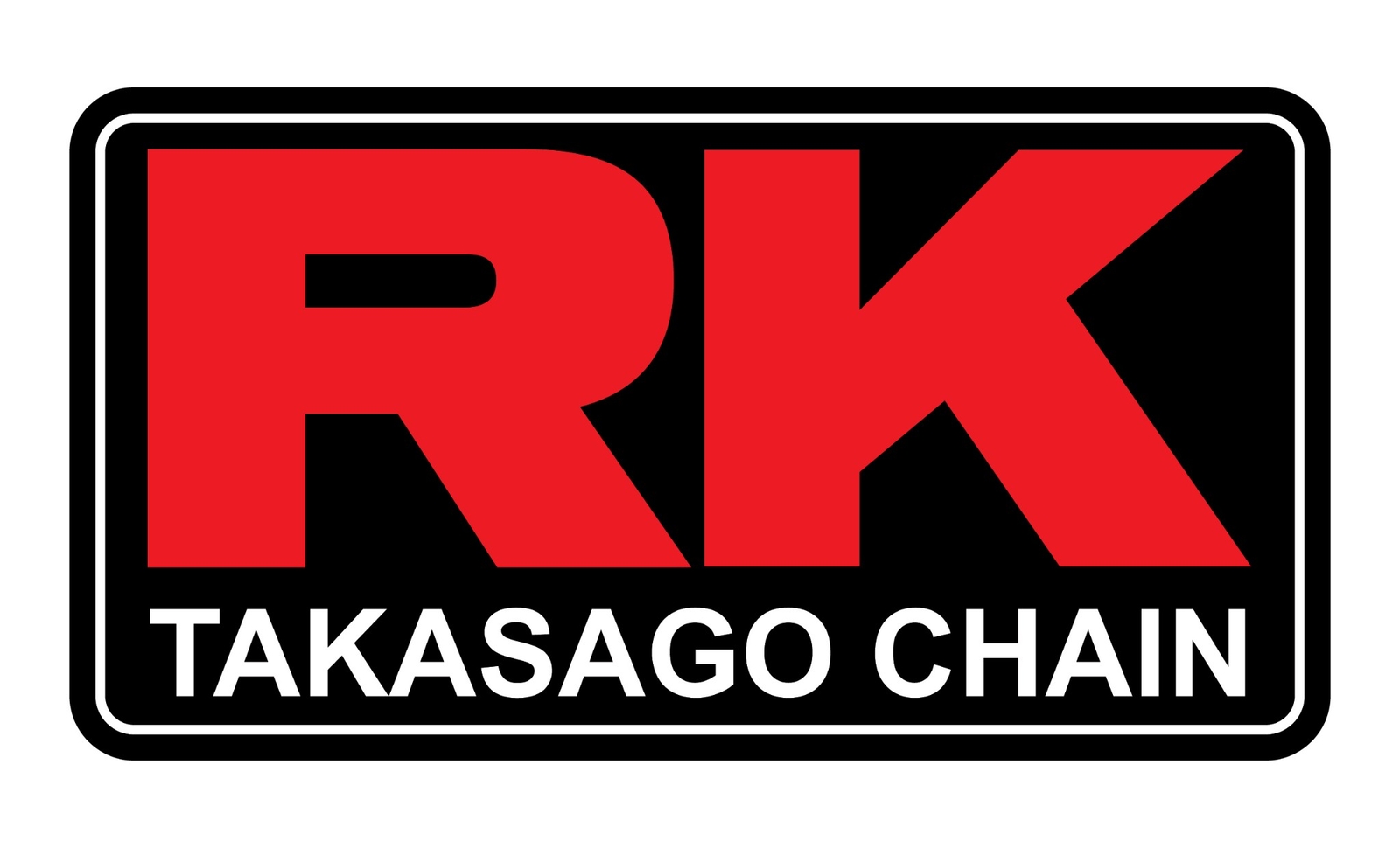 Set (2) of RK Takasago MX Chains Logo Decal Sticker Choose Size | eBay