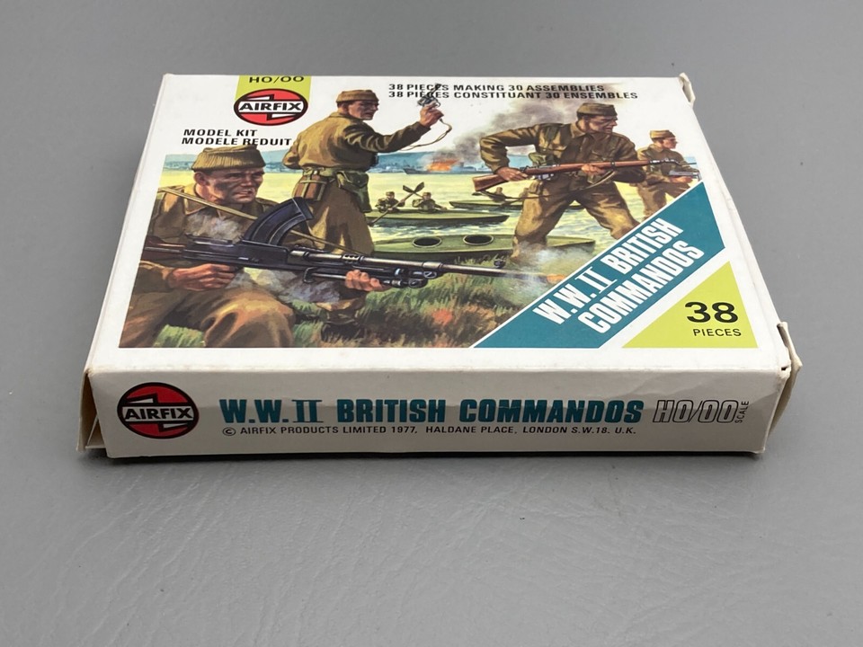 Airfix Toy Soldiers WW2 British Commandos 1/72 Scale Complete Vintage ...