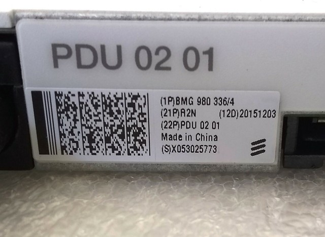 Ericsson PDU 02 01 Module BMG 980 336/4 Power Distribution Unit LTE ...