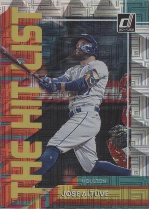 2022 Panini Donruss - The Hit List Jose Altuve #THL-10 Vector for sale ...