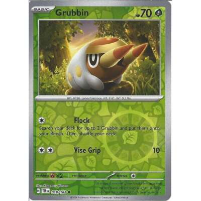 018/162 Grubbin : (Reverse Holo) Card : Temporal Forces : Pokemon TCG ...