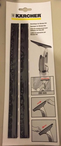 Genuine KARCHER Window Squeegee Blades 280mm WV50 WV2 WV5 2633005 ROYAL ...