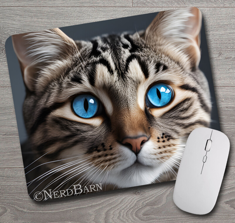 Cute Cat & Kitten ~ Mouse Pad / PC Mousepad ~ Calico Tabby Tuxedo Black ...