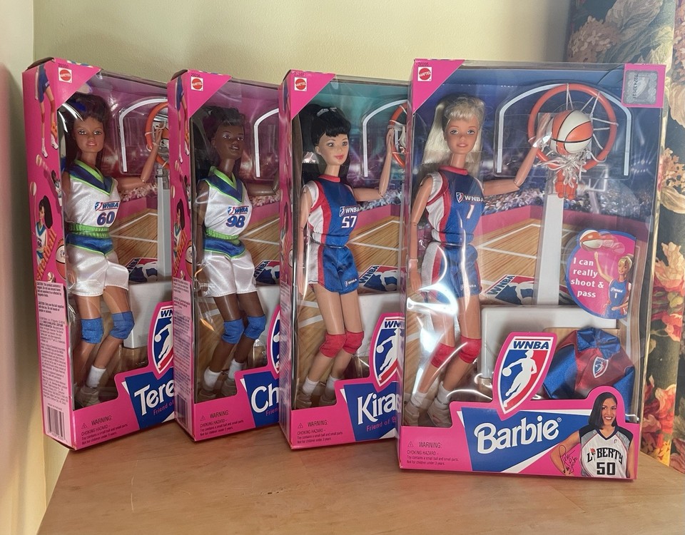 Vintage 1998 Set Of 4 WNBA Mattel Barbie & Friends Dolls- NEW, UNOPENED ...