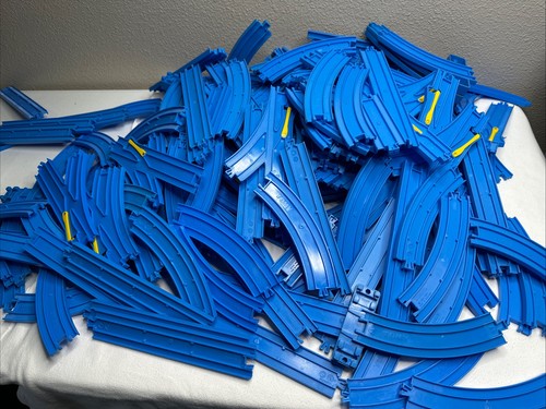 Lot Of around 210 TOMY Thomas & Friends Train Trackmaster Blue Plastic ...