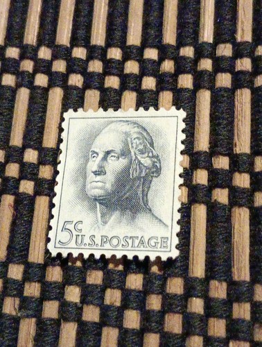 George Washington 5 Cent 1962 Blue/Grey Rare Vintage Stamp. | eBay