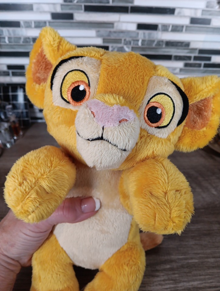 Disney Baby Simba Plush 10" Purring Belly Lion King Stuffed Toy Vintage ...
