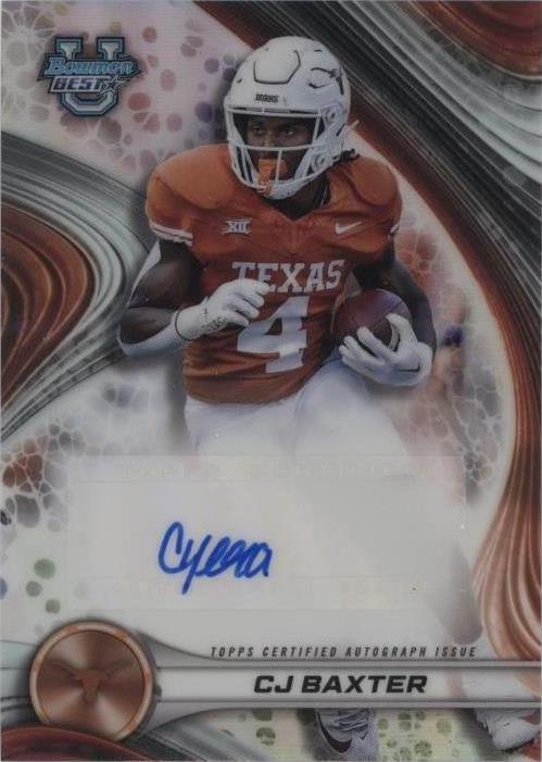 2024 Bowman's Best University - Best of 2024 Autographs CJ Baxter #BOA ...