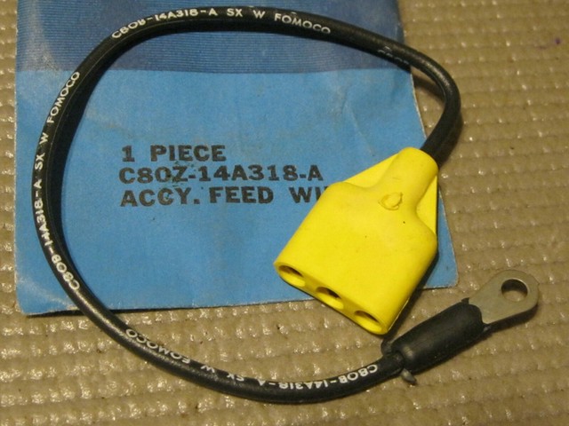 NOS 1969 1970 Ford Mustang Seat Belt Warning Light Accessory Wiring ...
