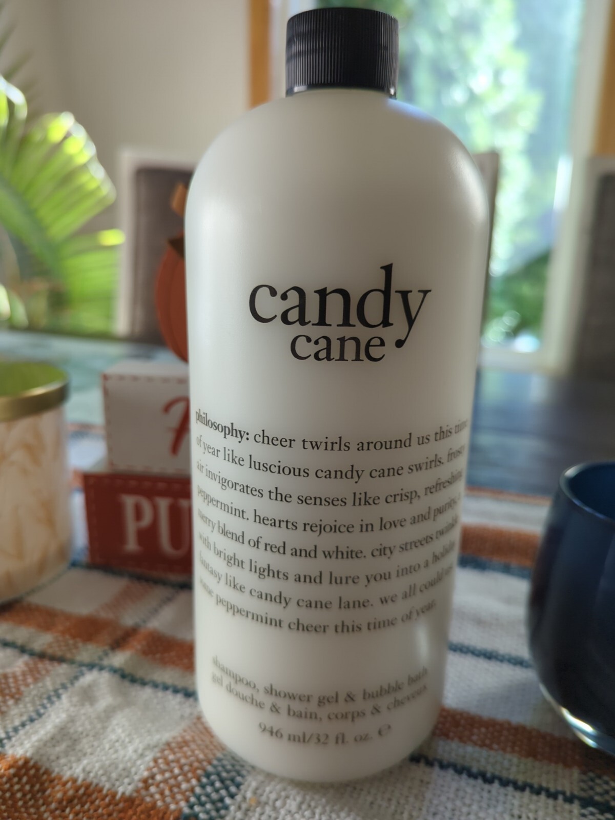 Philosophy 32 Oz Candy Cane 3 In 1 shampoo, Shower Gel, Bubble Bath ...