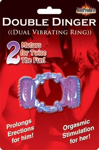 Double Dinger Purple - Male Dual Vibrating Cock Ring Sex Toy | eBay