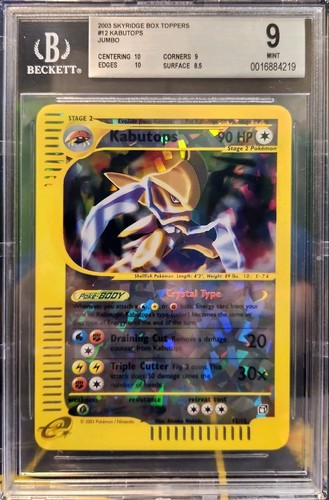 Pokemon Skyridge Box Toppers Kabutops JUMBO card BGS 9 | eBay
