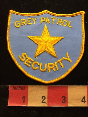 Security Guard Patch GREY PATROL SECURITY 85J | eBay