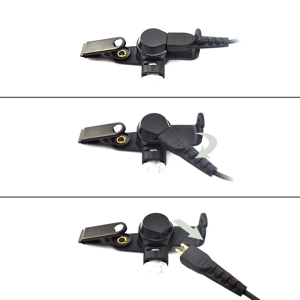 Acoustic Tube PTT Earpiece for Motorola Radios NNTN8459, XPR7550e ...