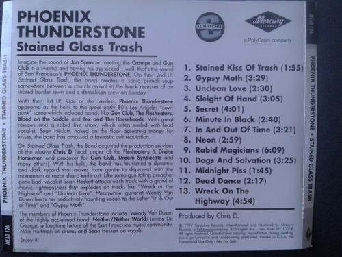 Phoenix Thunderstone - Stained Glass Trash (CD, Album, Promo) (Very ...