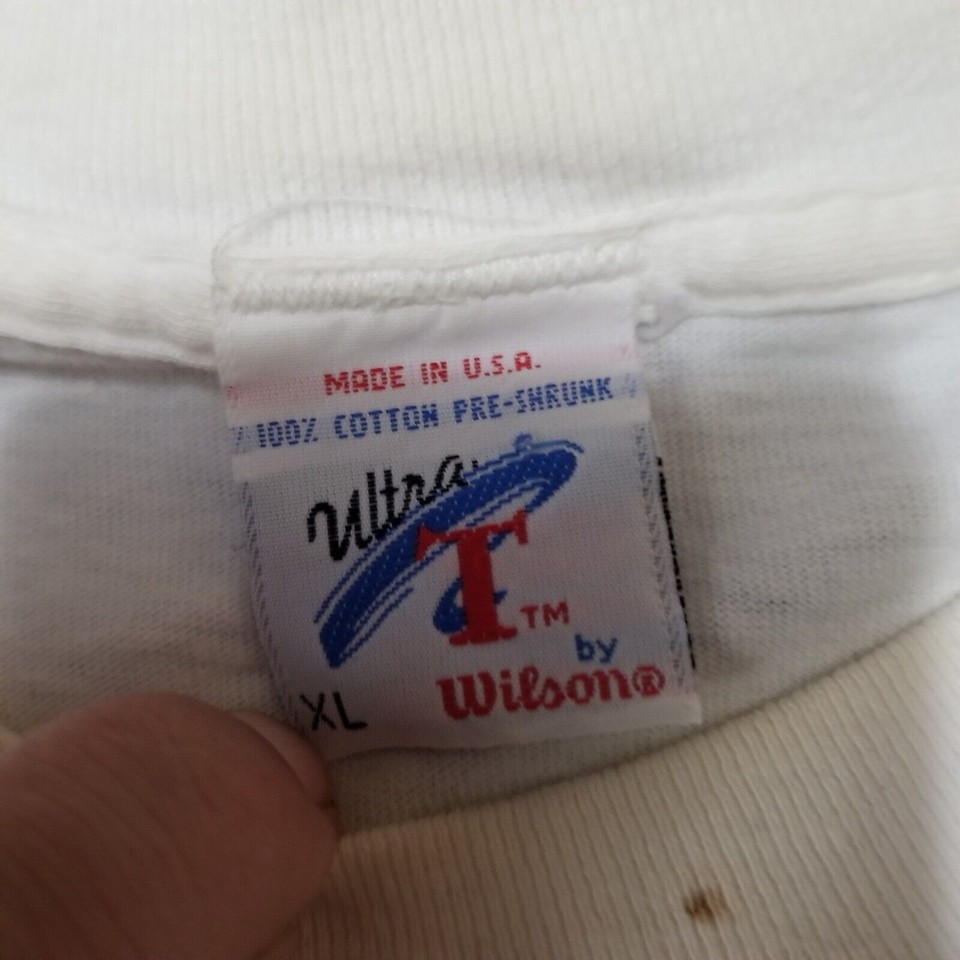 Vtg 80s 90s Official Ball US Open Wilson Ultra T Skyscraper Size XL ...