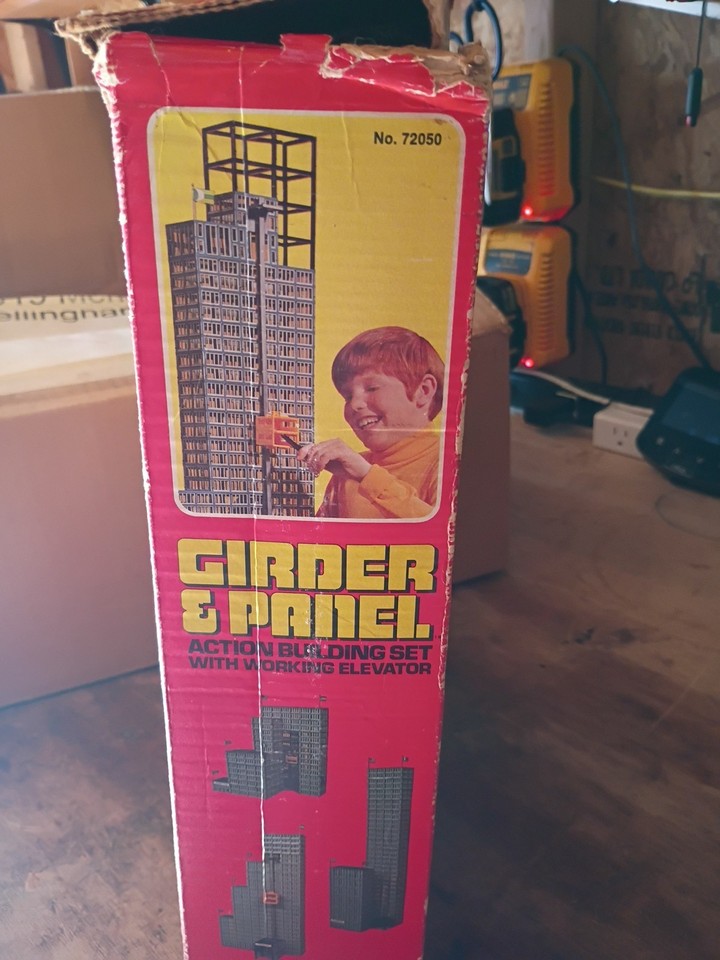 Vintage 1975 Kenner Girder & Panel Action Building Set With Elevator | eBay