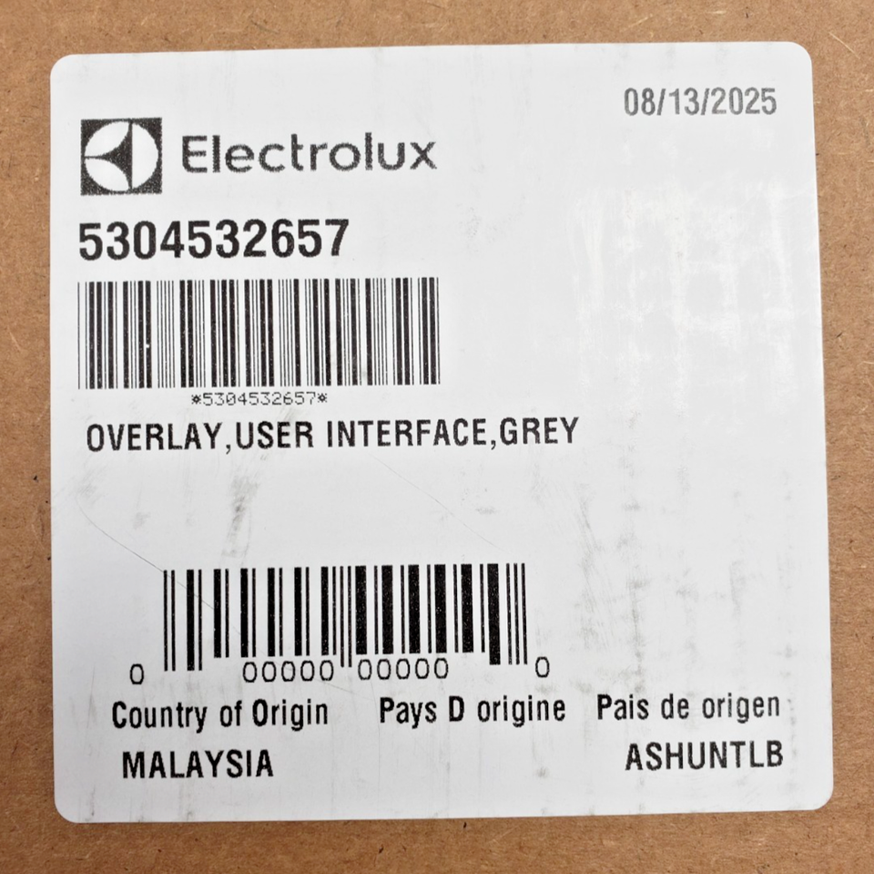 OEM Frigidaire Refrigerator User Interface Overlay 5304532657 | eBay