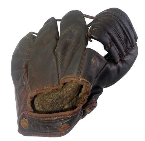 Vintage Baseball Glove Mitt Three Finger Pat. No. | eBay