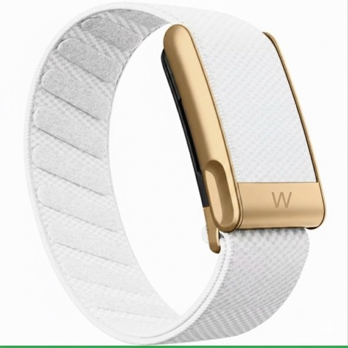 New Whoop 5.0/MG Superknit Luxe Band - White - Rose Gold Clasp/Link ...