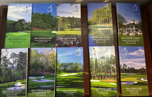 NEAR MINT! Masters Spectator Guide 56 Year Collection 1969-2024 Augusta ...