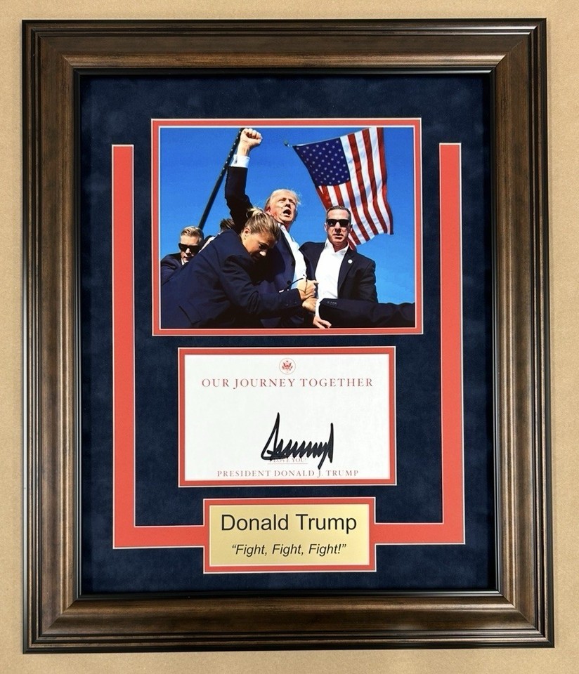Donald Trump Framed Autographed Assassination Attempt Presidential ...