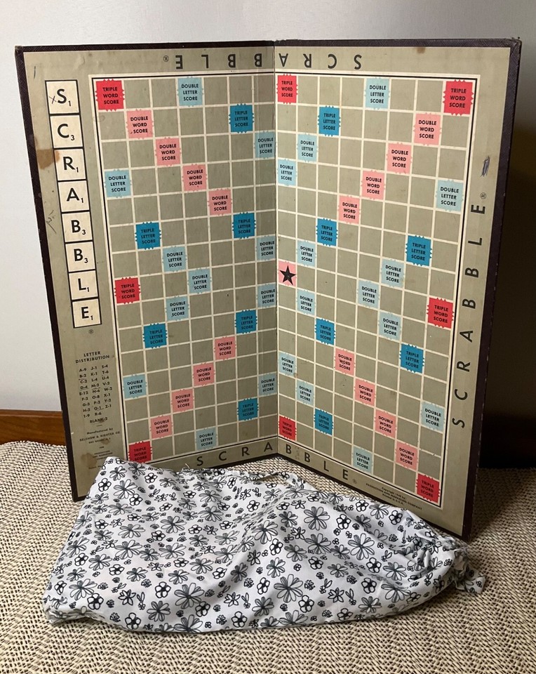 Vintage Selchow & Righter Scrabble Board Game Copyright 1948 — NO BOX ...