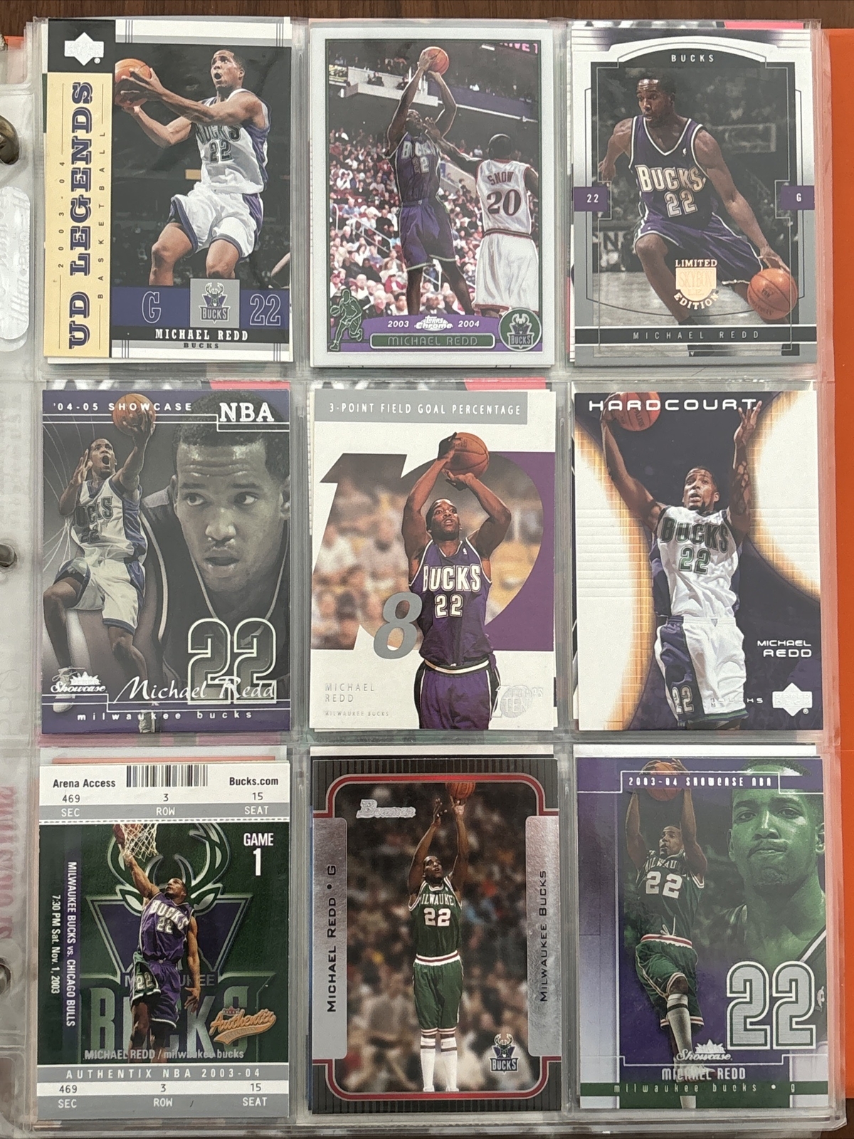 51 Various Year Card Lot - Michael Redd - Ohio State Buckeyes Milwaukee ...