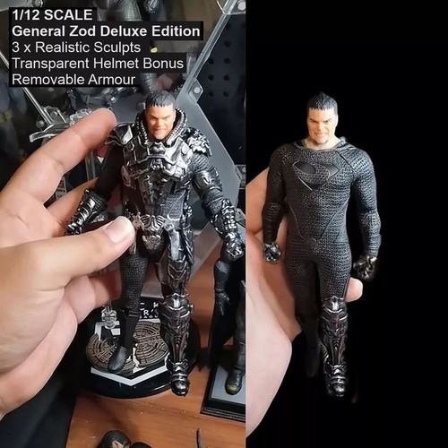 Mezco one 12 scale Superman General Zod Action Figure Mini Hot Toys Man ...