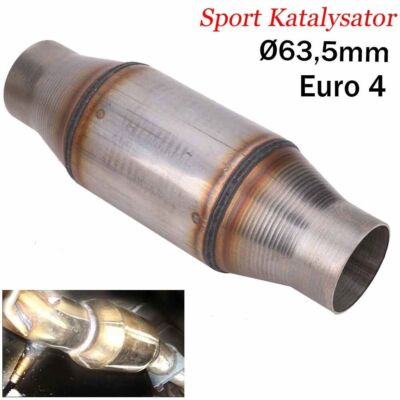 200 Zellen Sport Katalysator Euro 4 / 101mm E Prüfzeichen E9 103R 63,5 ...