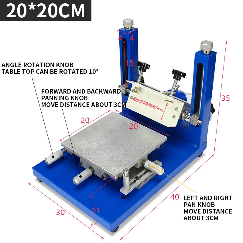 High Precision Screen Printing Table Hand Printing Table Screen ...