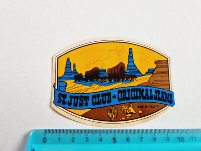 Adhesive St. Just Club Jeans Sticker Autocollant Vintage 80s Original ...