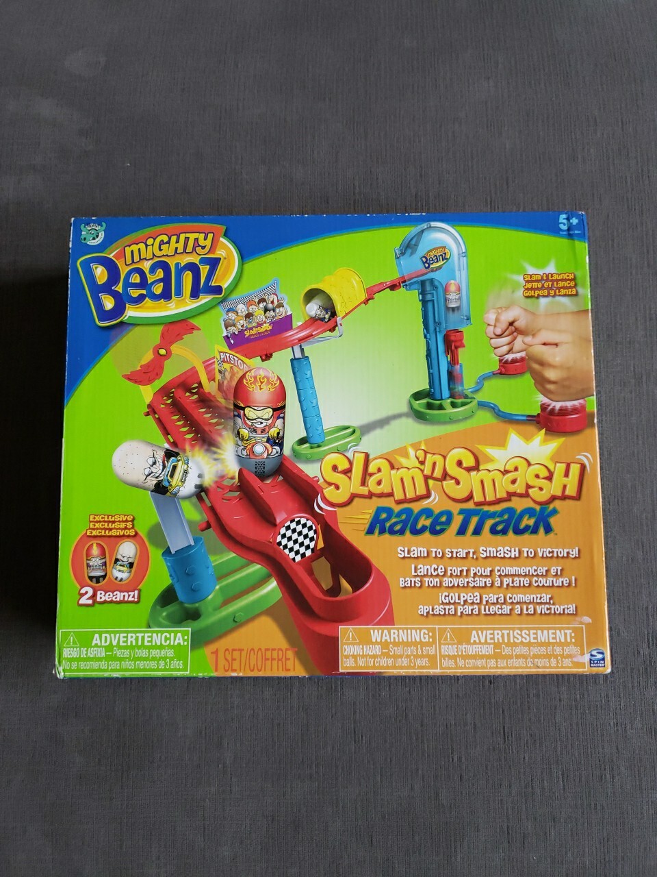 VERY RARE BRAND NEW- Mighty Beanz Slam N Smash Race Track Playset 2010 ...
