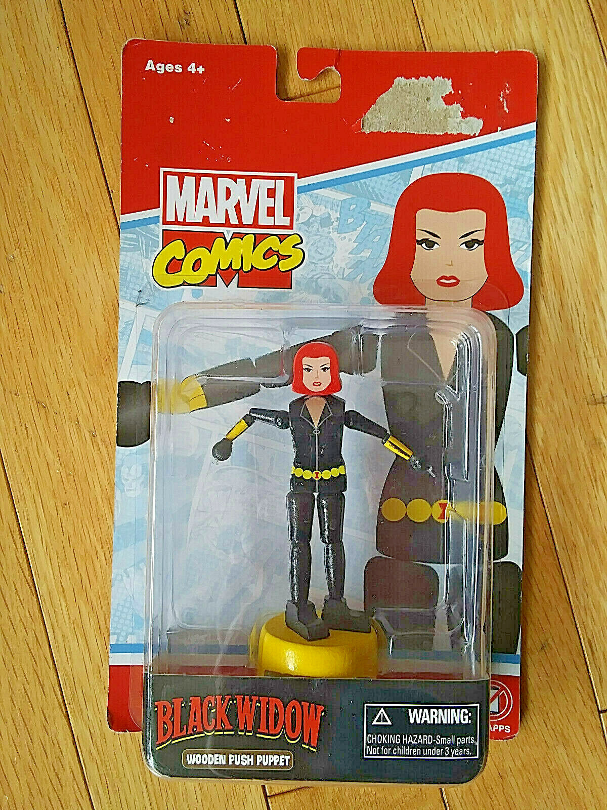 Black Widow Marvel Comics Wooden Push Puppet | eBay