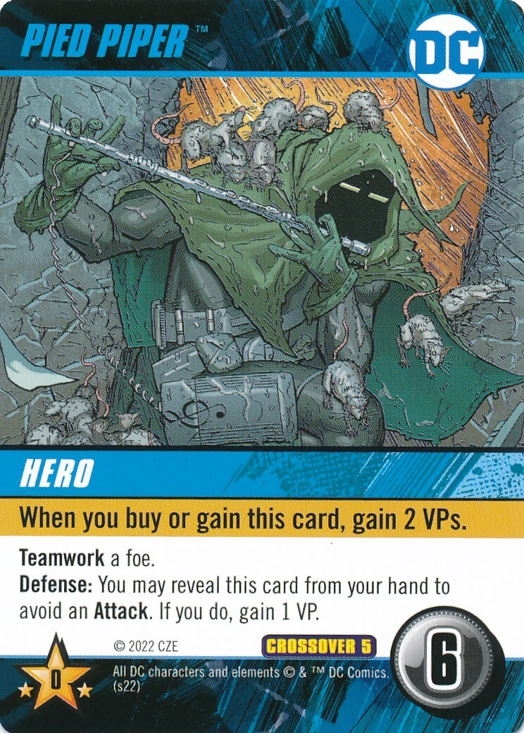 PIED PIPER DC Comics Deck Building Game card ROGUES | eBay