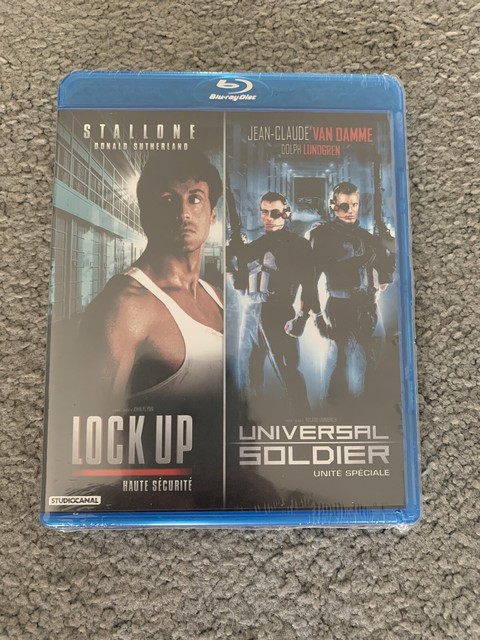 2 Films Universal Soldier & Lock up Blu-ray Stallone Van Damme Lundgren ...