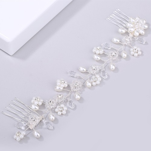 Bride Wedding Hair Accessories for Women Rhinestone Barrettes Ornaments ...