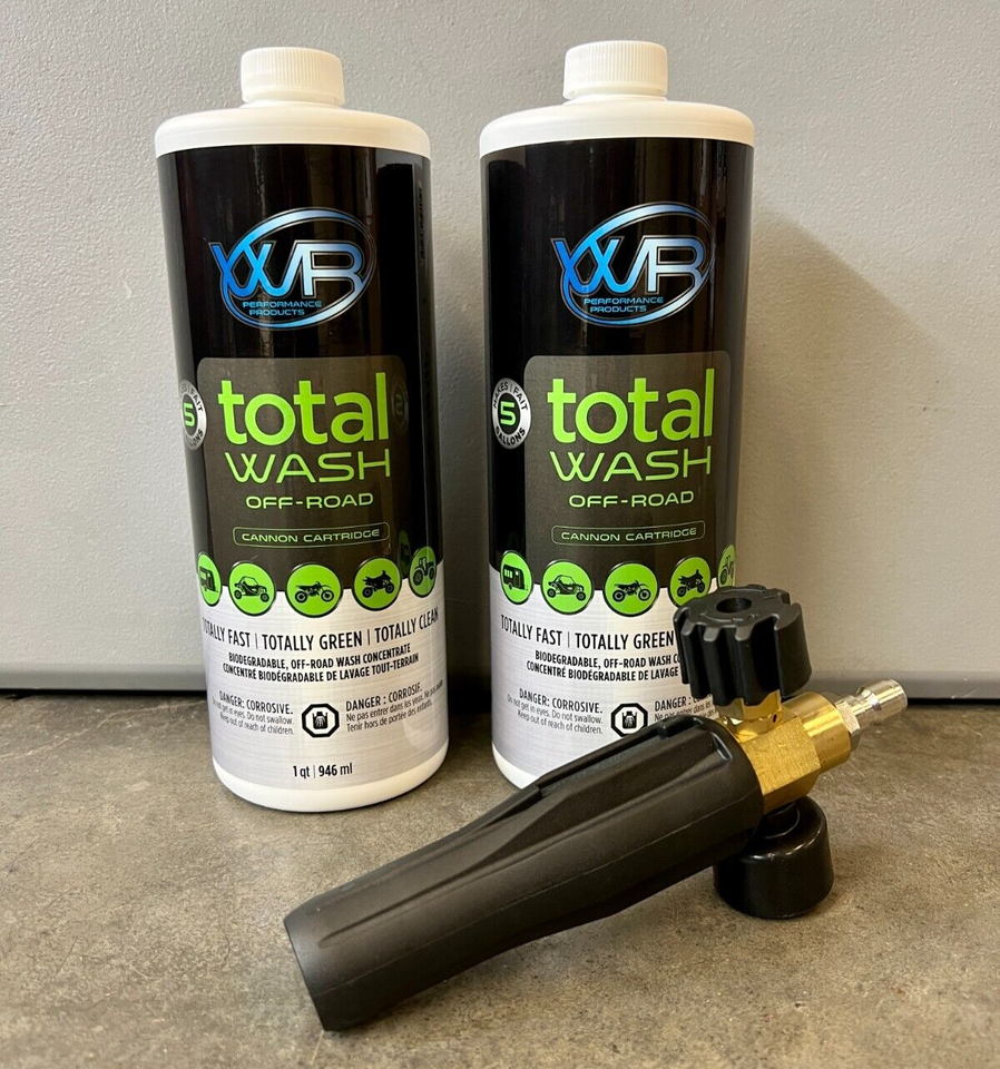Total Wash Off-Road Cannon Kit WR Performance MX ATV UTV Soap Cleaner ...