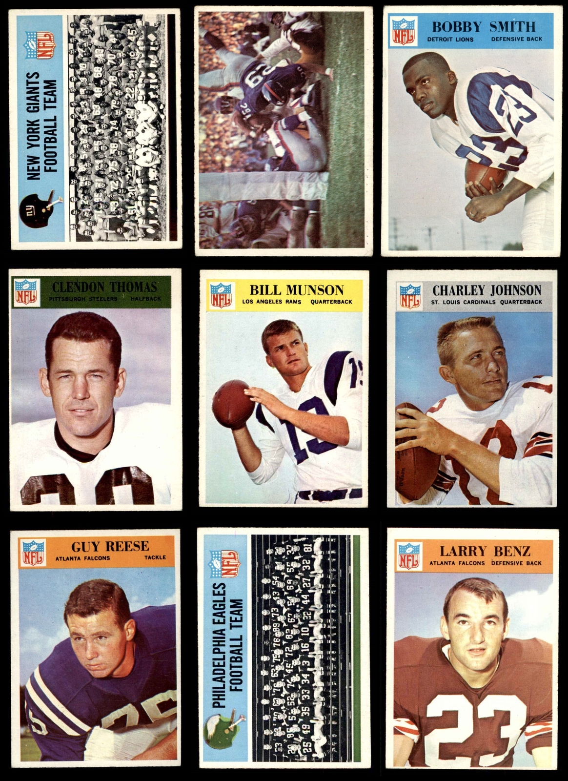 1966 Philadelphia Football 25 Card Starter Set / Lot 3 - VG FSET | eBay