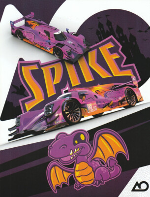 2025 AO Racing "Spike" Dragon Oreca LMP2 Rolex 24 IMSA WTSC Hero Card ...