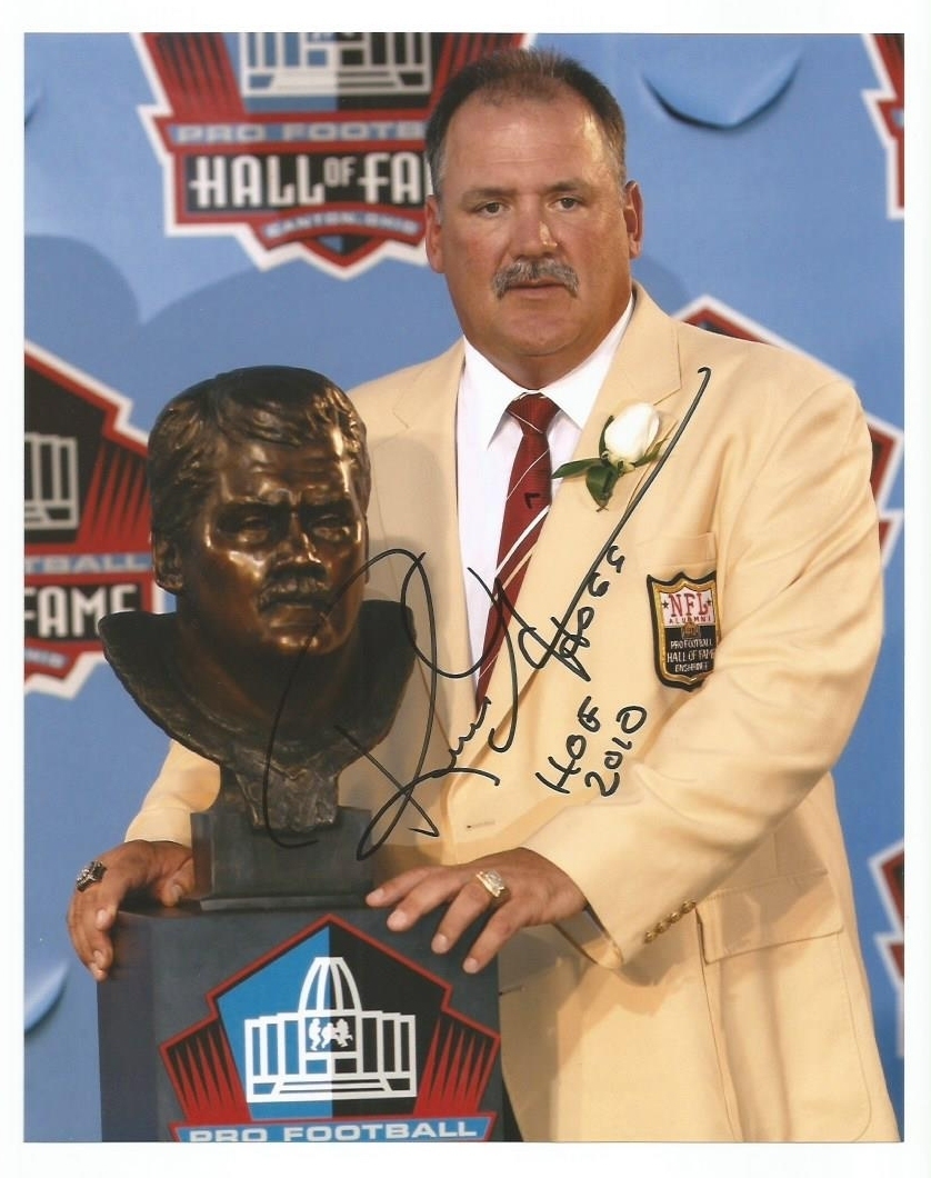 RUSS GRIMM Signed/Autographed WASHINGTON REDSKINS 8x10 Photo HOF BUST w ...