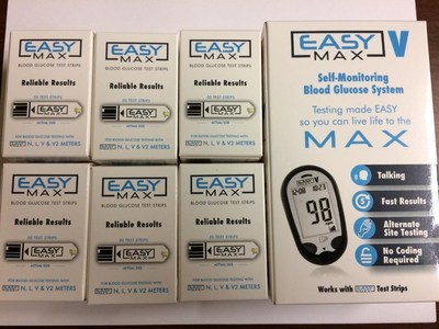 EASYMax Blood Glucose 300 Test Strips Plus Fee Meter Exp: 06/26/2023 | eBay